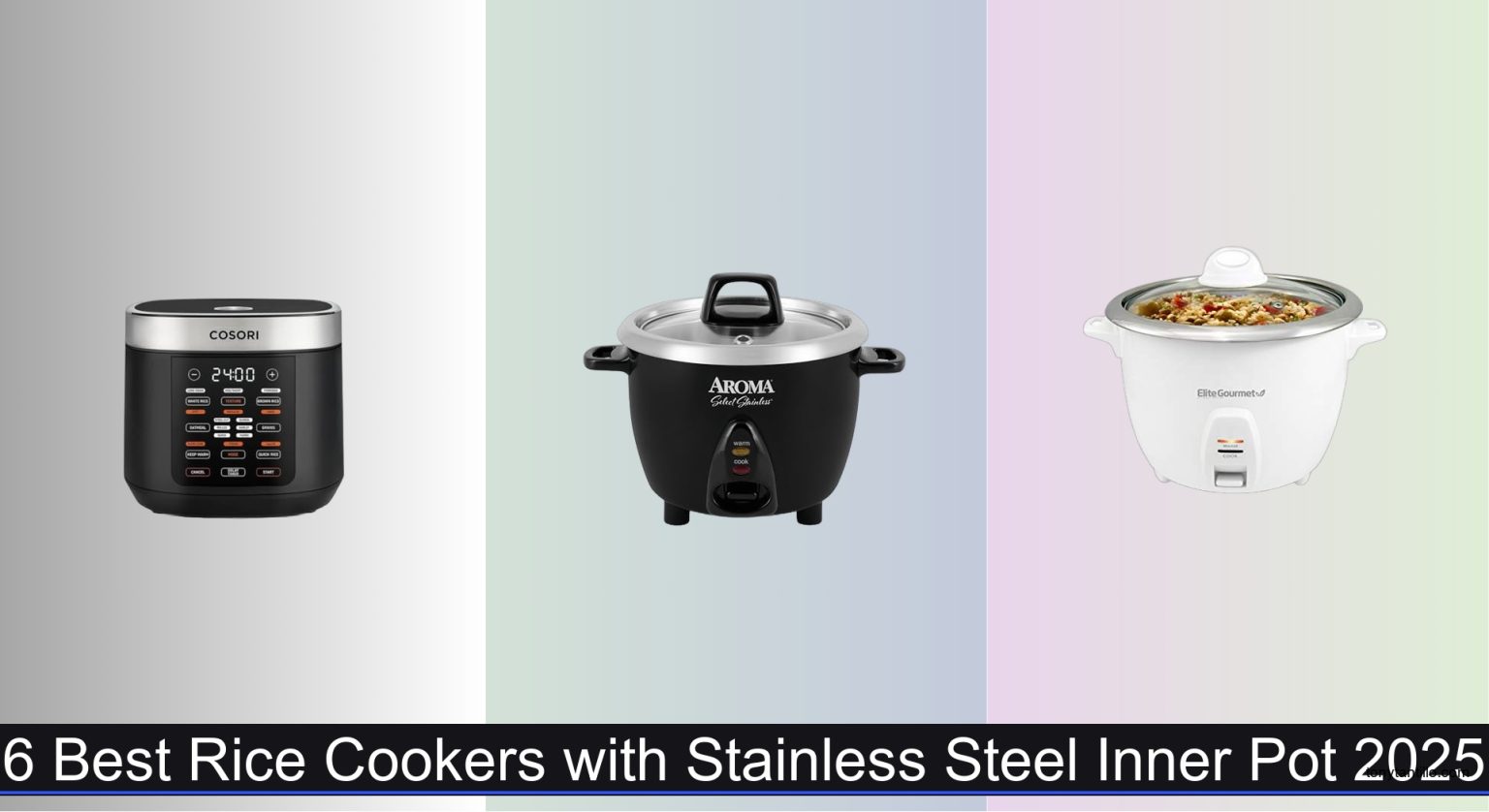 6 Best Rice Cookers with Stainless Steel Inner Pot 2025