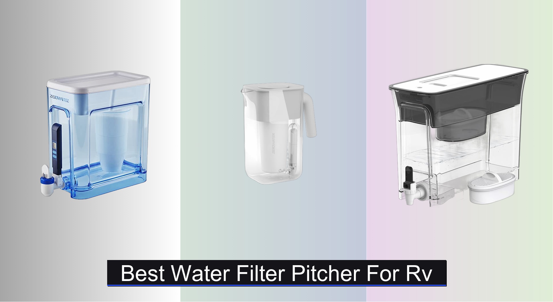 7 Best Water Filter Pitchers for RVs in 2025