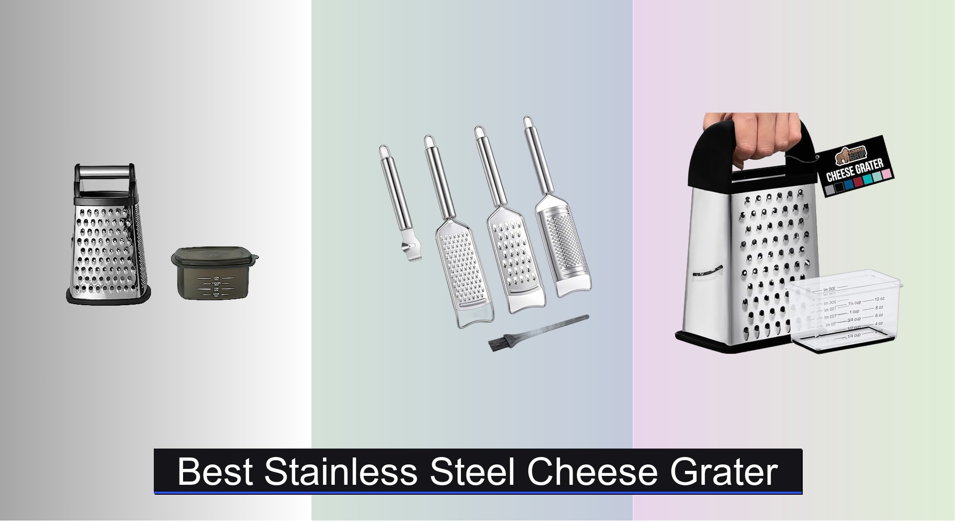 8 Best Stainless Steel Cheese Graters of 2026