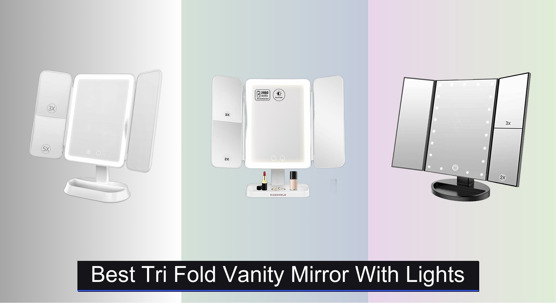 8 Best Tri Fold Vanity Mirrors with Lights 2026